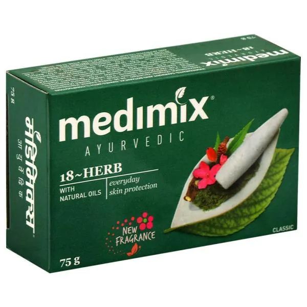 Medimix Ayurvedic 18-Herbs Classic Soap 75 g - JioMart