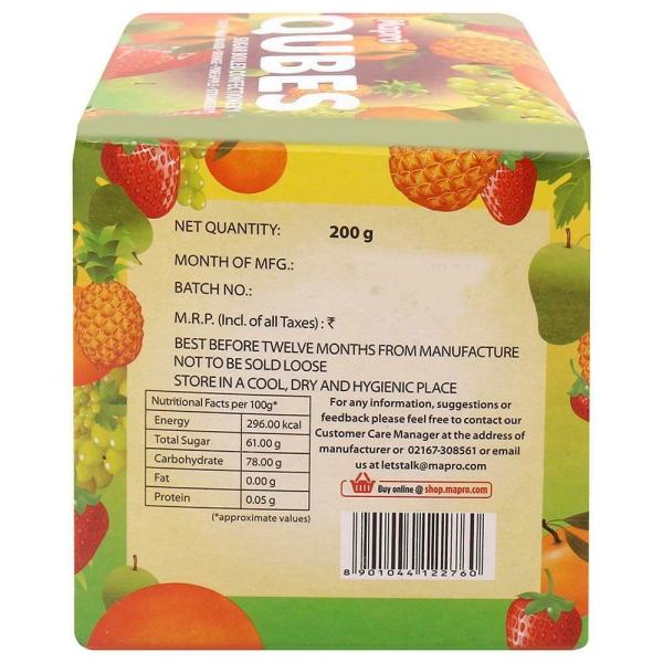 Mapro Qubes Mixed Fruit Jelly 200 g - JioMart