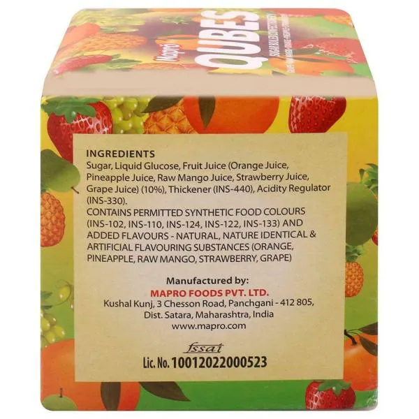 Mapro Qubes Mixed Fruit Jelly 200 g - JioMart