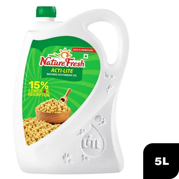 Nature Fresh Acti-lite Refined Soyabean Oil 5 L - JioMart