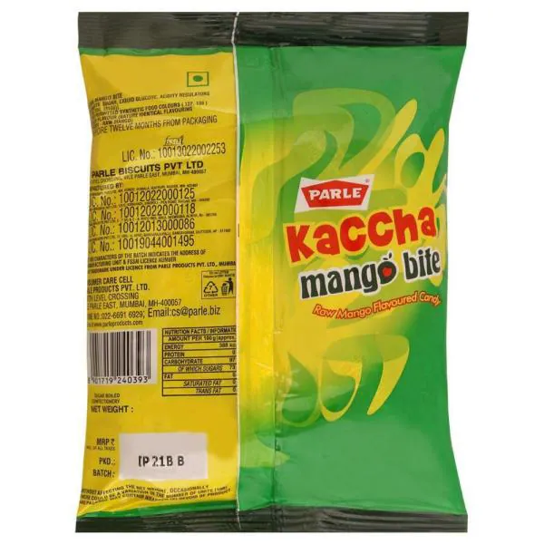 Parle Kaccha Mango Bite Candy 260.38 g - JioMart
