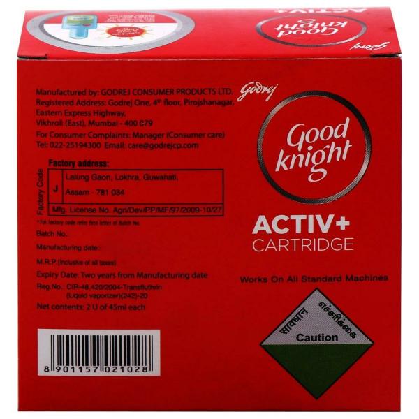 Good Knight Advanced Activ+ Mosquito Repellent Refill 45 ml (Pack of 2 ...