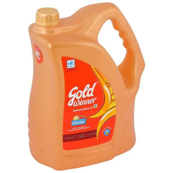 Gold Winner Refined Sunflower Oil 5 L - JioMart