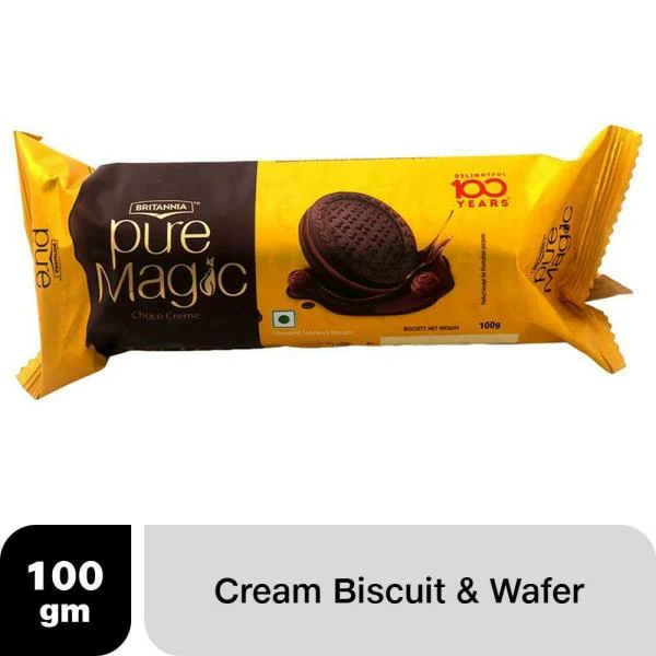 Britannia Pure Magic Choco Creme Biscuits 100 g - JioMart