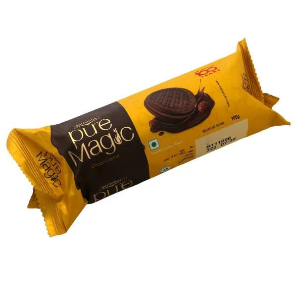 Britannia Pure Magic Choco Creme Biscuits 100 g - JioMart