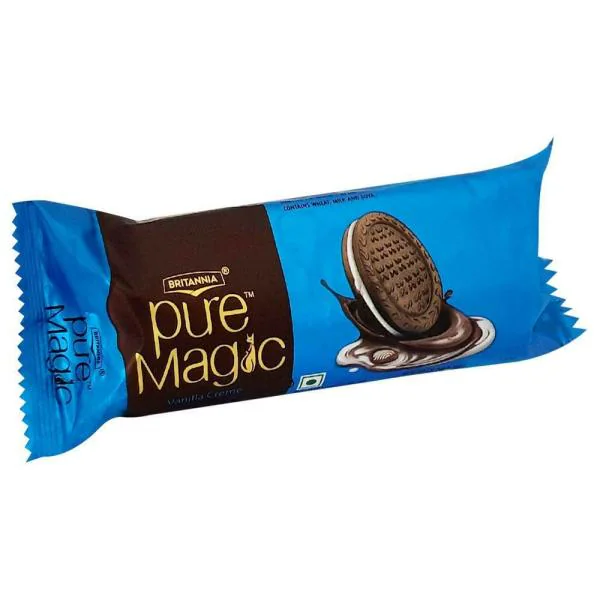 Britannia Pure Magic Vanilla Cream Biscuits 100 g - JioMart