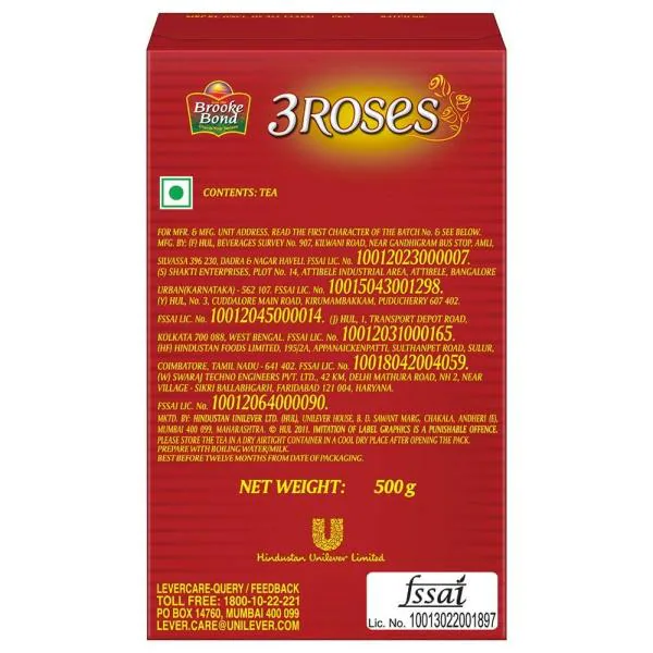 3 Roses Dust Tea 500 g (Carton) - JioMart