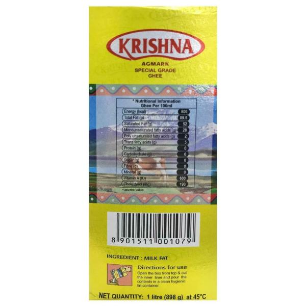 Krishna Agmark Special Grade Ghee 1 L (Carton) - JioMart