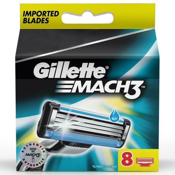 Gillette Mach3 Shaving Cartridge 8 pcs - JioMart