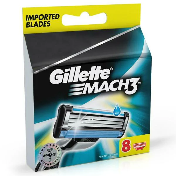 Gillette Mach3 Shaving Cartridge 8 pcs - JioMart
