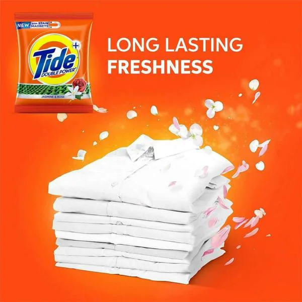 Tide Plus Double Power Jasmine & Rose Detergent Powder 1 kg - JioMart