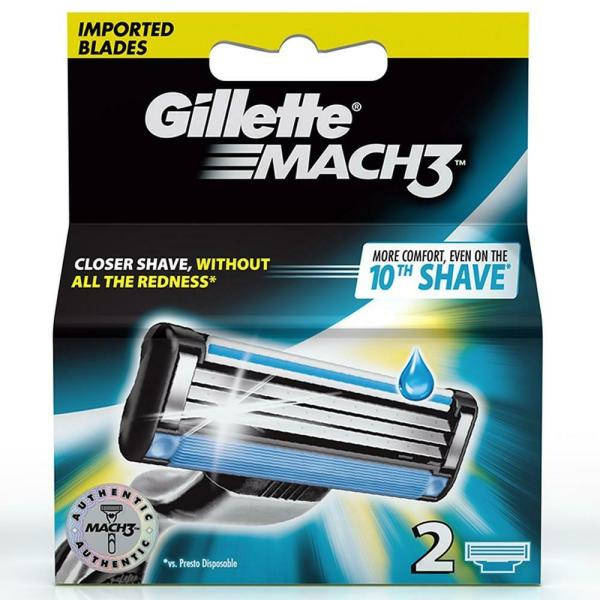 Gillette Mach3 Shaving Cartridge 3 Blades 2 pcs - JioMart