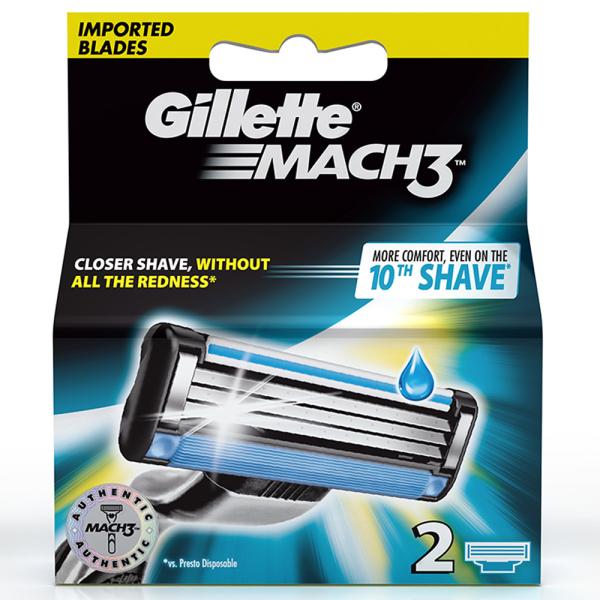 Gillette Mach3 Shaving Cartridge 3 Blades 2 pcs - JioMart