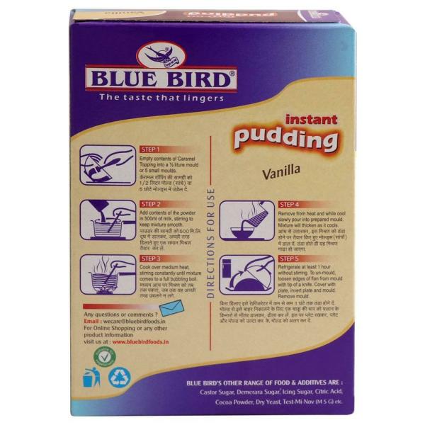 Blue Bird Instant Vanilla Pudding With Caramel Topping 100 g - JioMart