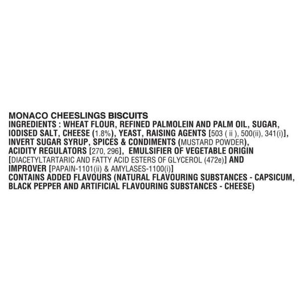 Parle Monaco Classic Cheeslings 300 g - JioMart