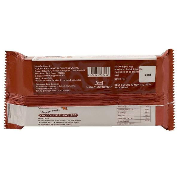 Pickwick Chocolate Creamy Wafer Biscuit 75 g - JioMart