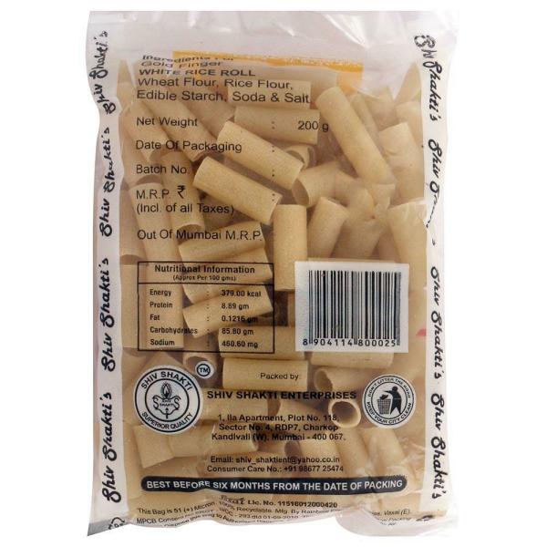 Shivshakti's White Rice Roll Fryums 200 g - JioMart