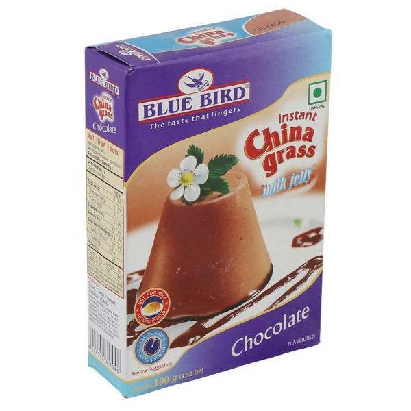 Blue Bird Chocolate Flavoured Instant China Grass Milk Jelly 100 g ...