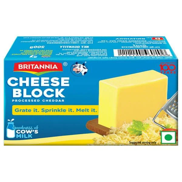Britannia Cheese Block 200 g (Carton) - JioMart