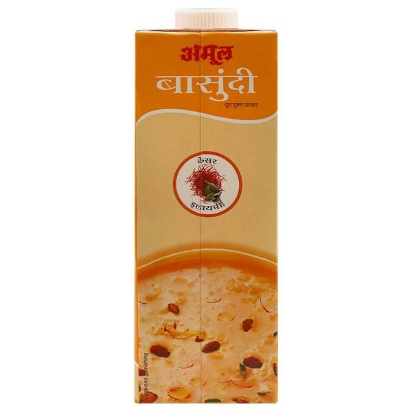 Amul Kesar Elaichi Basundi 1 L (Tetra Pak) - JioMart