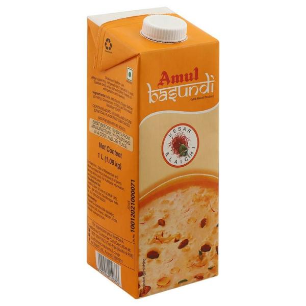 Amul Kesar Elaichi Basundi 1 L (Tetra Pak) - JioMart
