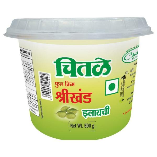Chitale Elaichi Full Cream Shrikhand 500 g (Container) - JioMart