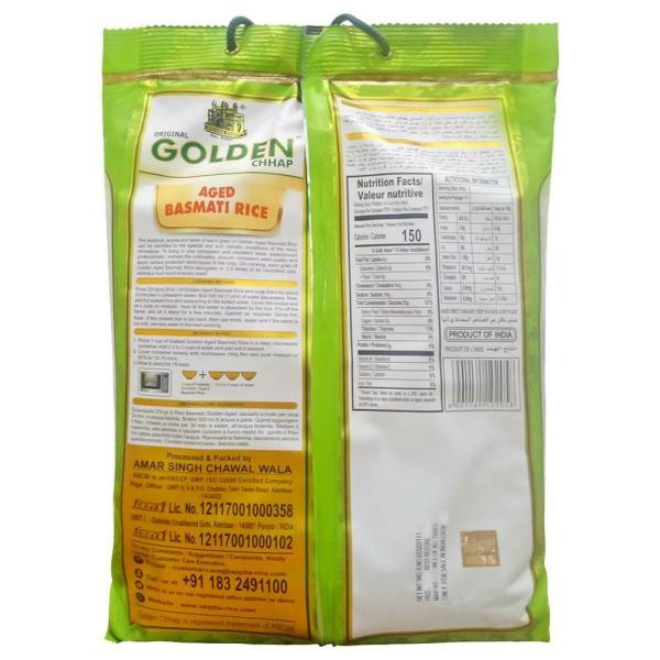 Lal Qilla Golden Chhap Aged Basmati Rice 5 kg - JioMart