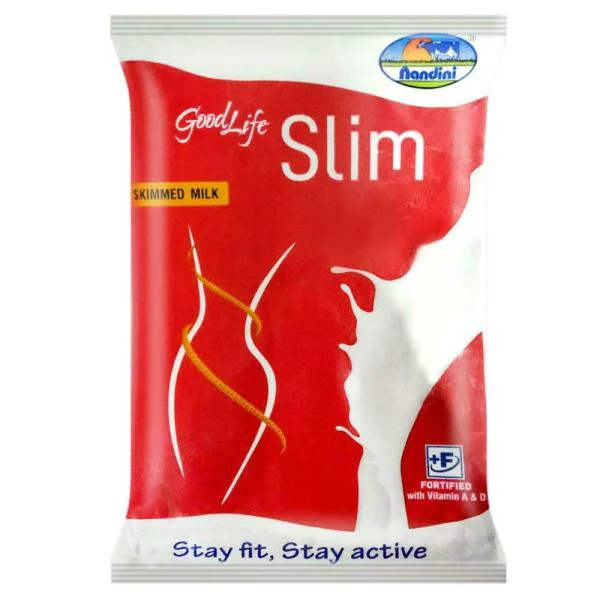 Nandini GoodLife Slim Skimmed Milk 500 ml (Fino Pouch) - JioMart