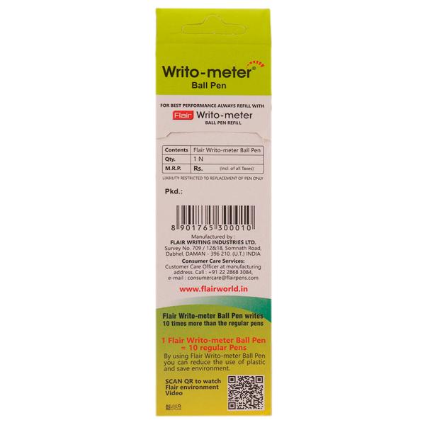 Flair Writometer Blue Ballpoint Pen - JioMart