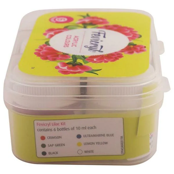 Pidilite Fevicryl Lilac Acrylic Colours Kit (6 Shades) - JioMart
