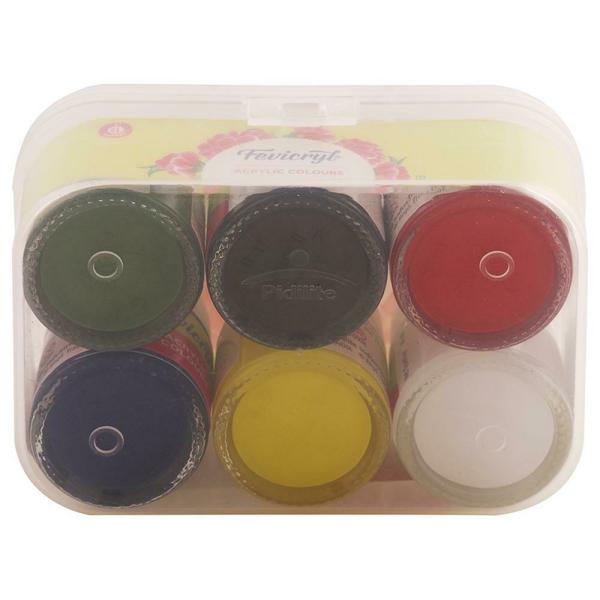 Pidilite Fevicryl Lilac Acrylic Colours Kit (6 Shades) - JioMart