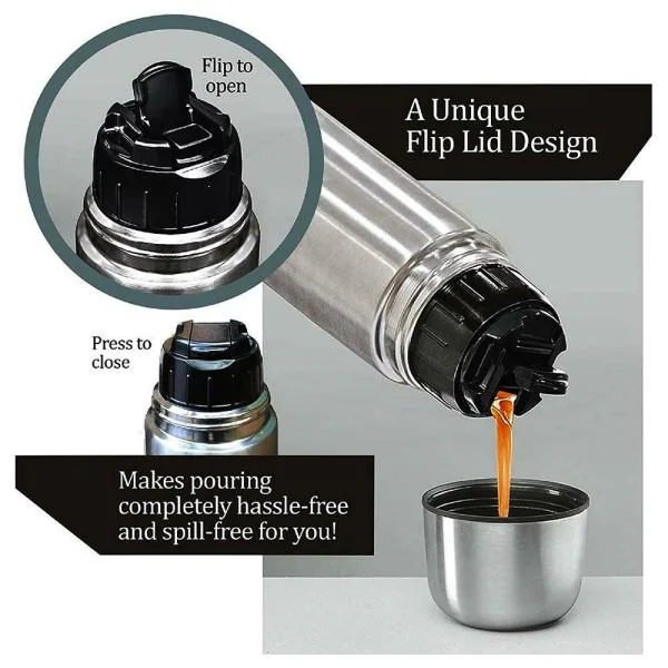 Milton Thermosteel Bullet Flask with Flip Lid 500 ml - JioMart