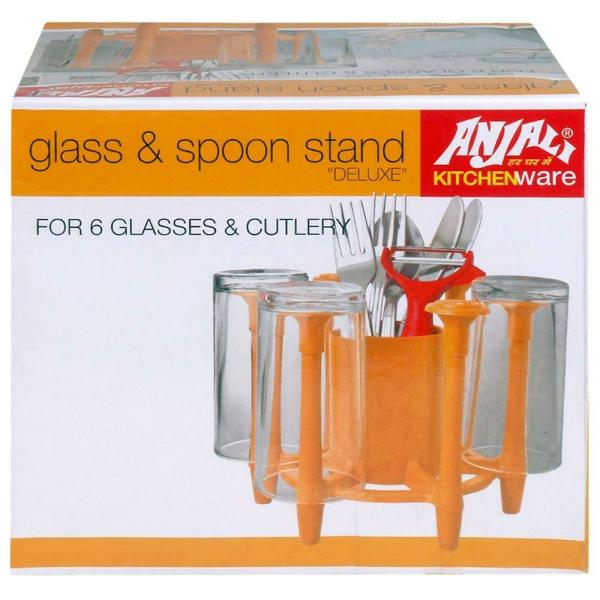 Anjali Deluxe Brown Plastic Glass Stand 10.9 cm - JioMart