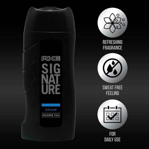 Axe Signature Denim Cologne Talc 300 g - JioMart