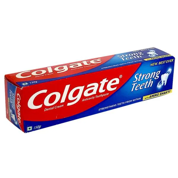 Colgate Strong Teeth Dental Cream Anti-cavity Toothpaste 150 g - JioMart