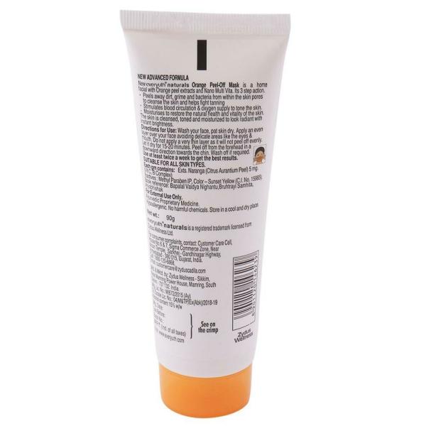 Everyuth Natural Glow Orange Peel Off Mask 90 g - JioMart