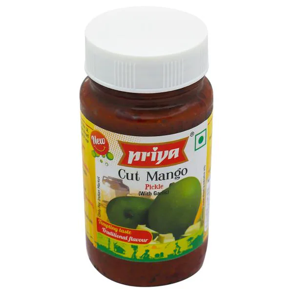 Priya Cut Mango Pickle With Garlic 300 g - JioMart
