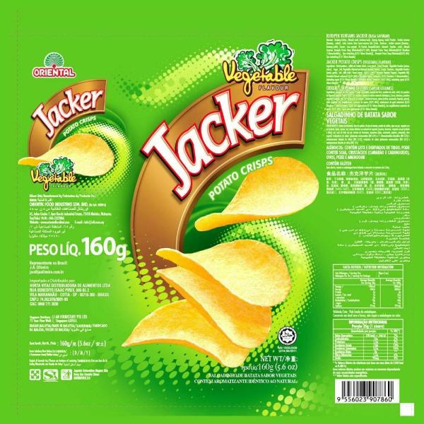 Jackers Vegetable Potato Crisps 160 g - JioMart
