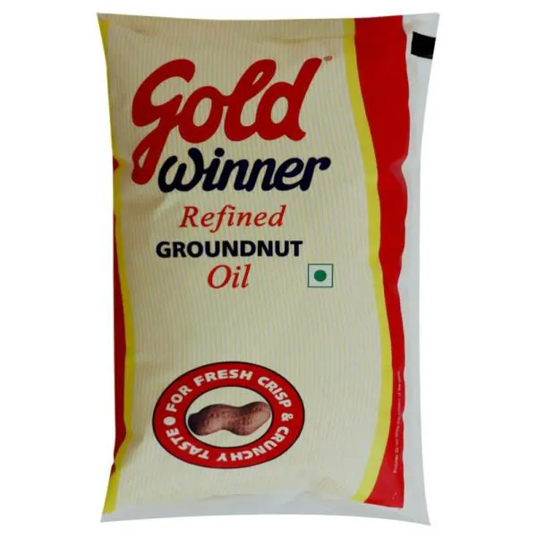 Gold Winner Refined Groundnut Oil 1 L (Pouch) - JioMart