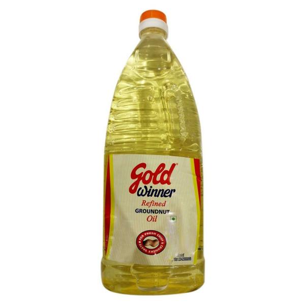 Gold Winner Refined Groundnut Oil 1 L (Bottle) - JioMart