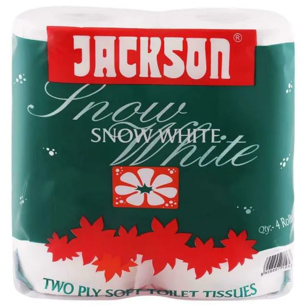 Jackson 2 Ply Snow White Soft Toilet Tissue Roll (4 Rolls) - JioMart