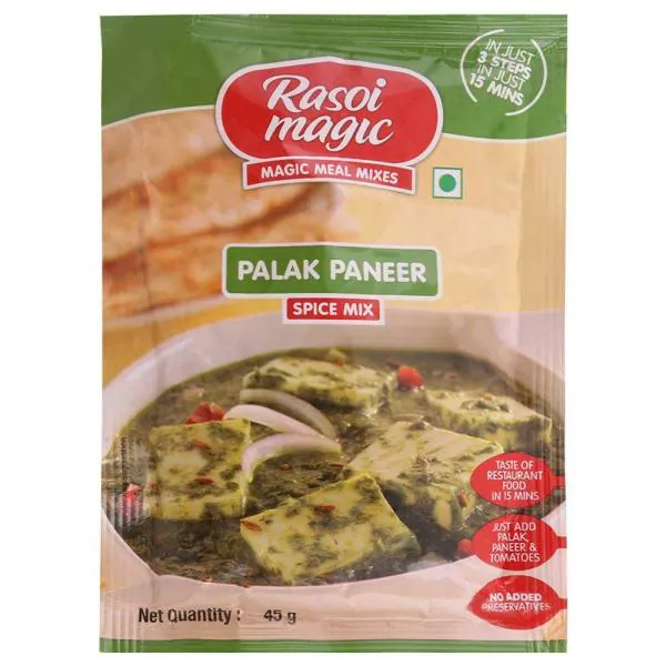 Rasoi Magic Palak Paneer Spice Mix 45 g - JioMart