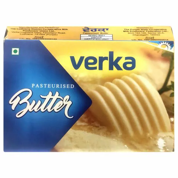 Verka Pasteurised Butter 100 g (Carton) - JioMart
