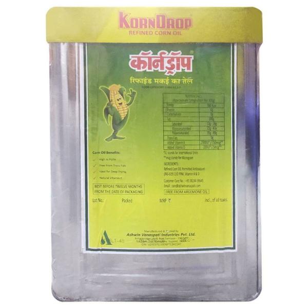 KornDrop Refined Corn Oil 15 L - JioMart