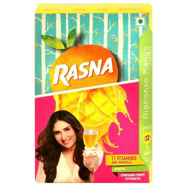Rasna Alphonso Mango Instant Drink Powder 32 Servings - JioMart