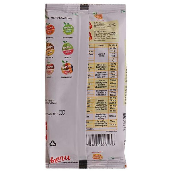 Rasna Fruit Plus Mango Instant Drink Powder 500 g - JioMart