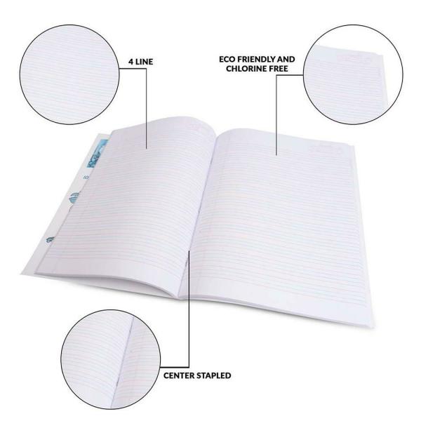Classmate Soft Cover Four Line Notebook (188 Pgs) - JioMart