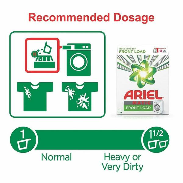 Ariel Matic Front Load Detergent Powder 1 kg - JioMart