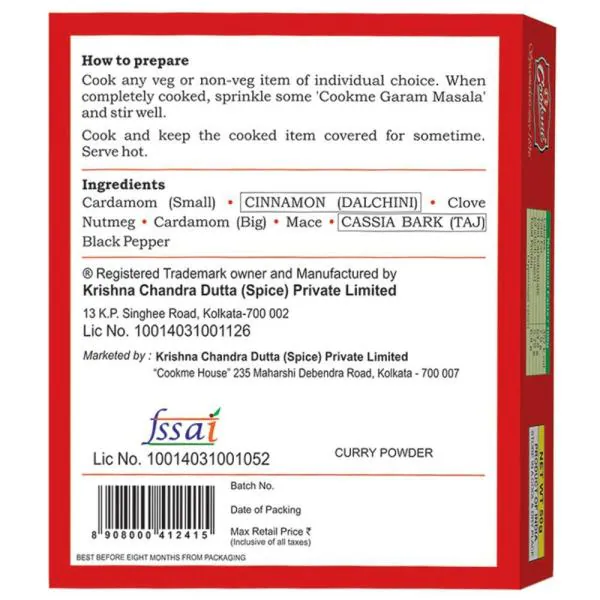 Cookme Garam Masala Powder 50 g - JioMart