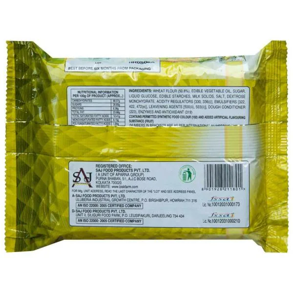 Bisk Farm Creamy Lemon Biscuits 150 g - JioMart